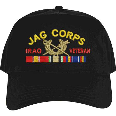 US Army Judge Advocate General's Corps Iraq Veteran Embroidered Cap ...