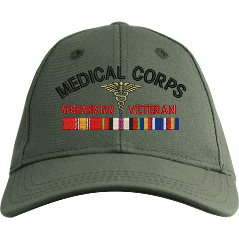 US Army Medical Corps Afghanistan Veteran Embroidered Cap - US Army ...