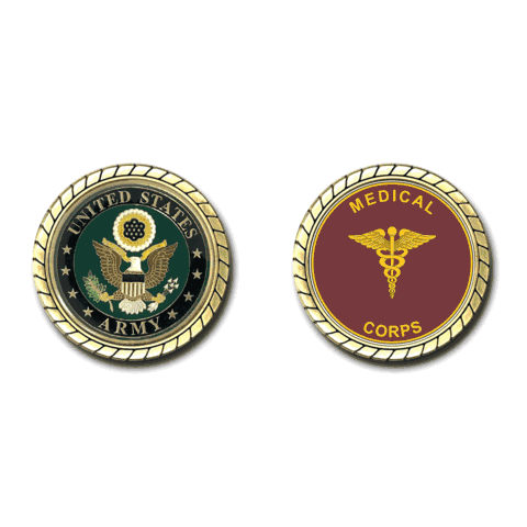 US Army Medical Corps Challenge Coin - New US Army Branch of Service ...