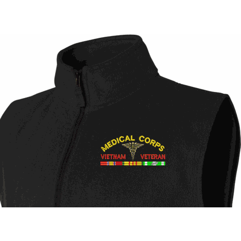 US Army Medical Corps Vietnam Veteran Fleece Vest - US Army Branch ...