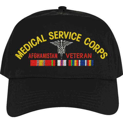 US Army Medical Service Corps Afghanistan Veteran Embroidered Cap - US ...