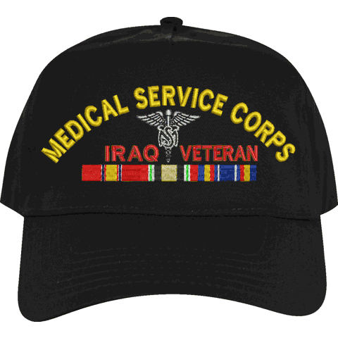 US Army Medical Service Corps Iraq Veteran Embroidered Cap - US Army ...