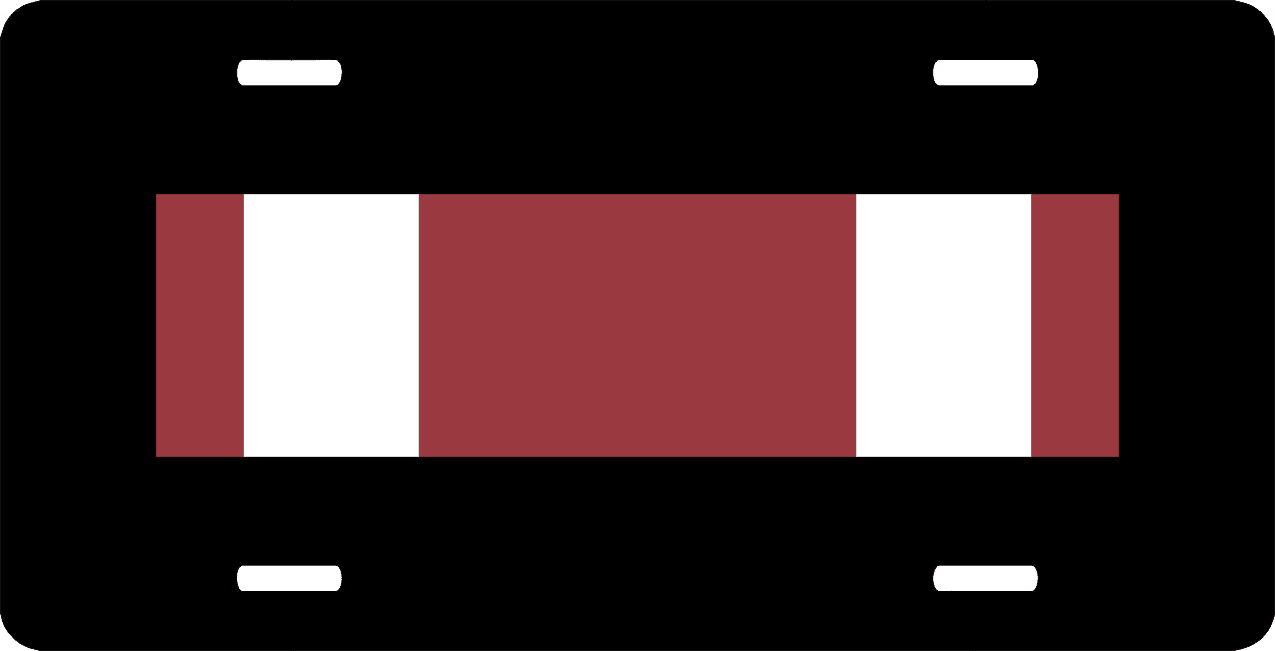 US Army Meritorious Service Medal Ribbon License Plate - US Army ...