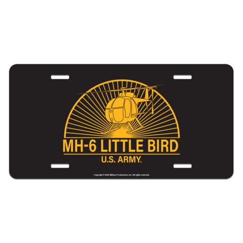 US Army MH-6 Little Bird License Plate - US Army Aircraft License ...