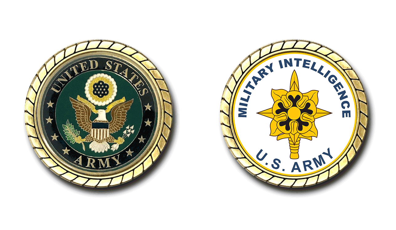 US Army Military Intelligence Challenge Coin - New US Army Branch of ...