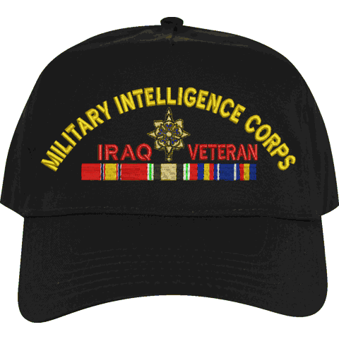 US Army Military Intelligence Corps Iraq Veteran Embroidered Cap - US ...