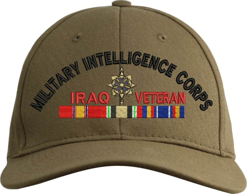US Army Military Intelligence Corps Iraq Veteran Embroidered Cap - US ...