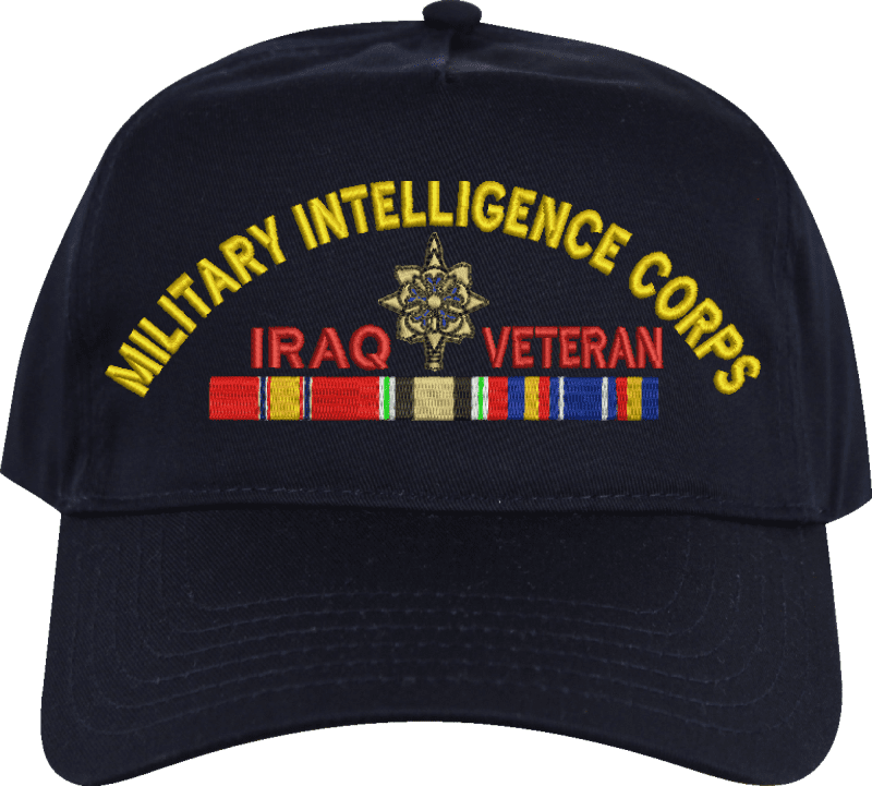 US Army Military Intelligence Corps Iraq Veteran Embroidered Cap - US ...