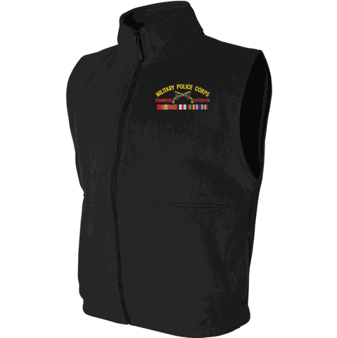 US Army Military Police Corps Afghanistan Veteran Fleece Vest - US Army ...