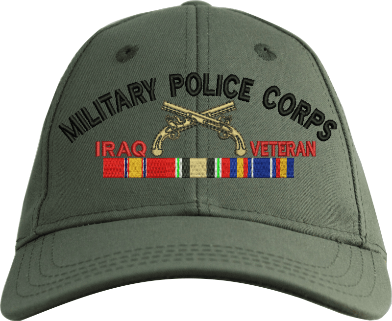 US Army Military Police Corps Iraq Veteran Embroidered Cap - US Army ...