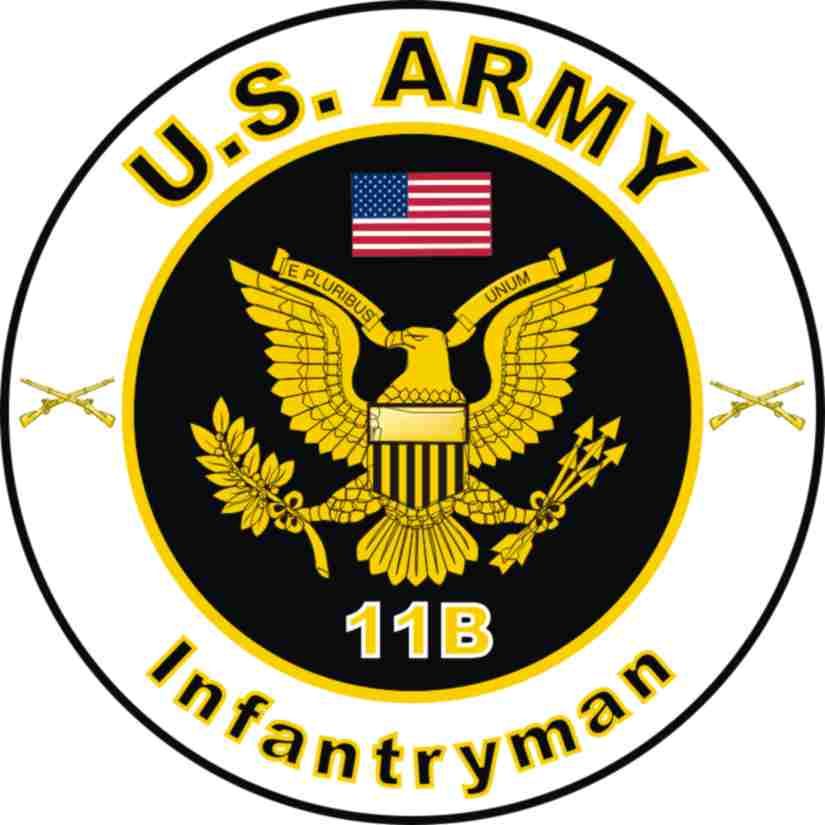 US Army MOS 11B Infantry Decal - US Army MOS Decals - PriorService.com