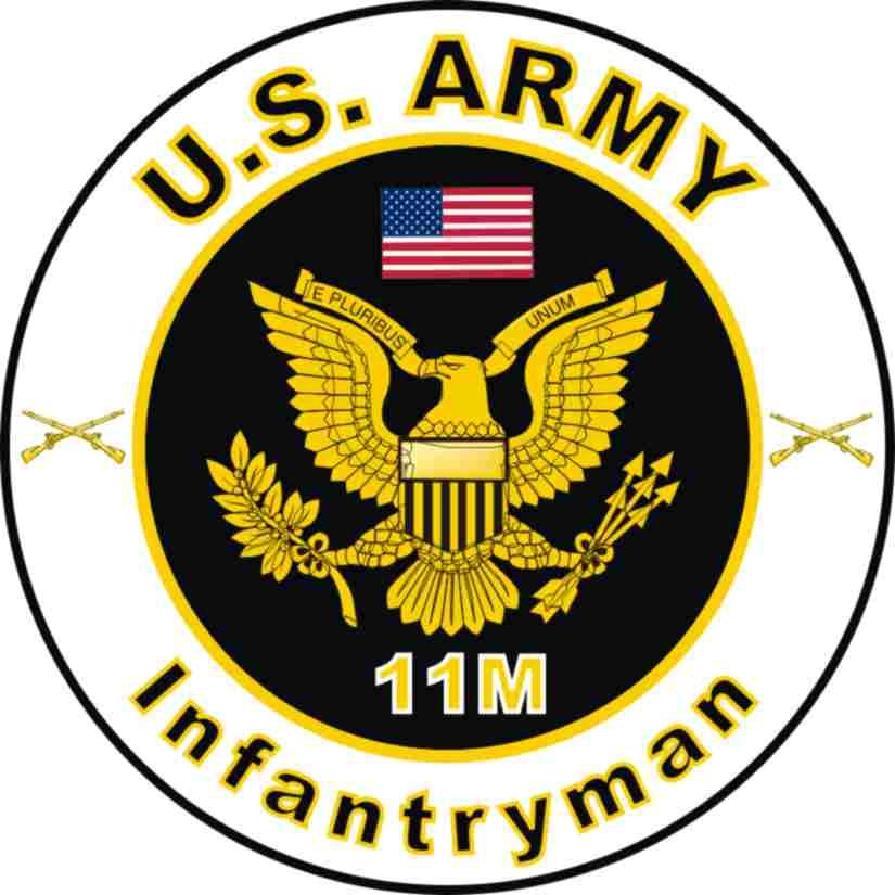 US Army MOS 11M Infantryman Decal - US Army MOS Decals - PriorService.com