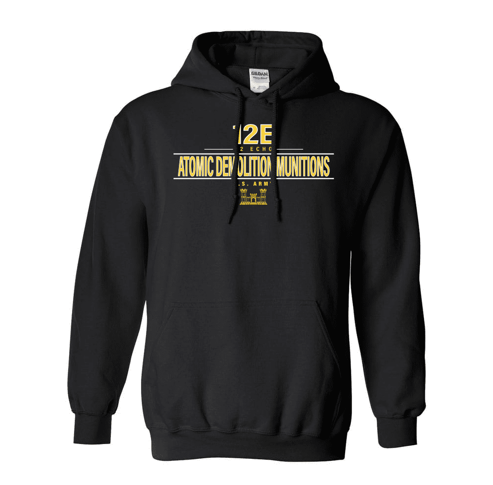 US Army MOS 12e Atomic Demolition Munitions Hooded Sweatshirt - US Army ...