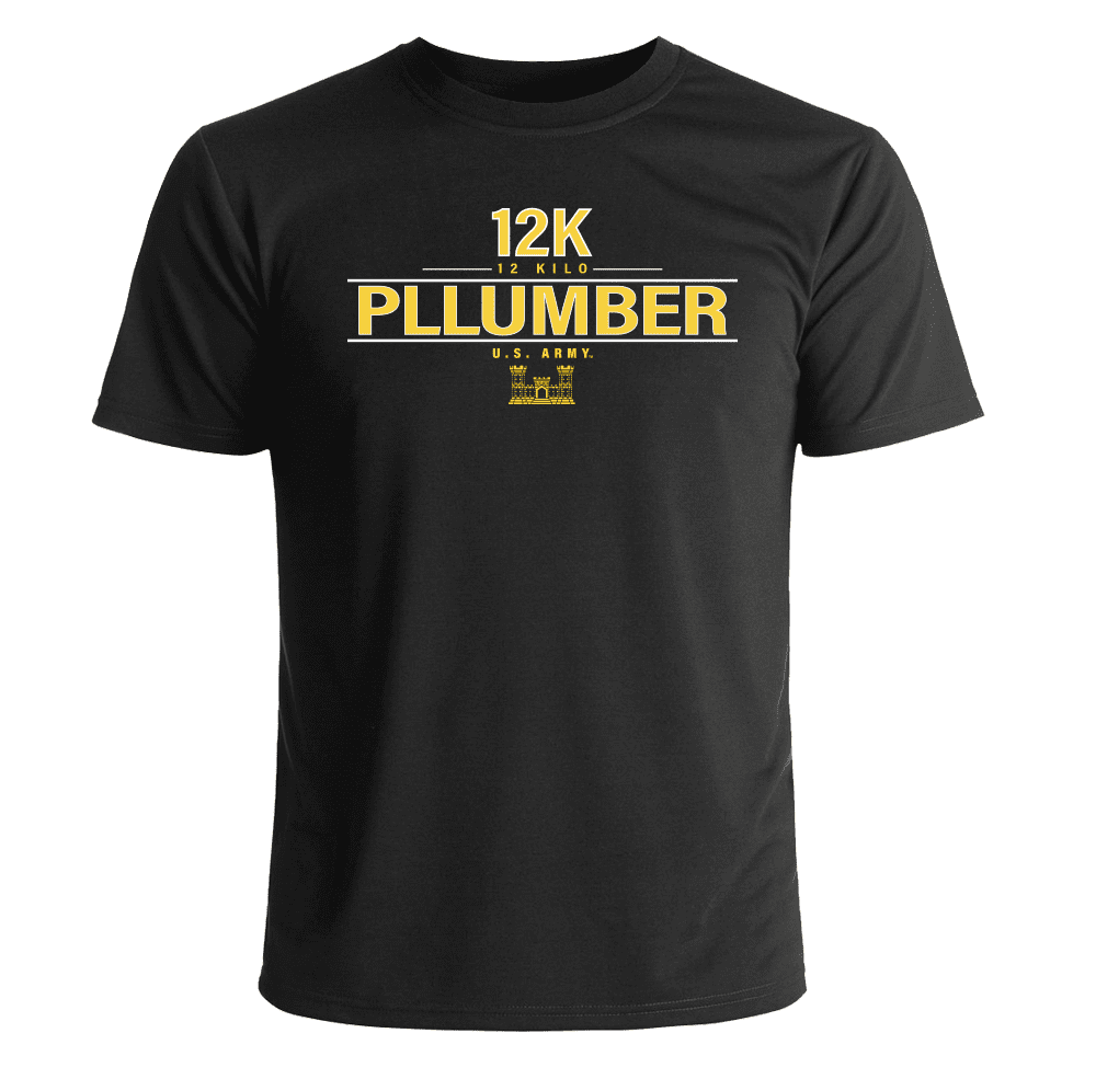 US Army MOS 12k Plumber T-Shirt - US Army Corps of Engineers MOS T ...