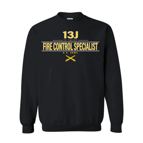 US Army MOS 13J Fire Control Specialist Sweatshirt - US Army Field ...