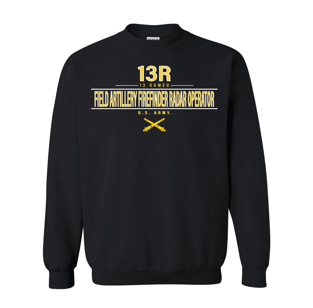 US Army MOS 13R Field Artillery Firefinder Radar Operator Sweatshirt ...