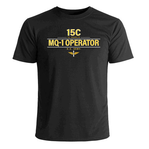 US Army MOS 15c MQ-1 Operator T-Shirt - US Army Aviation MOS T-Shirts ...