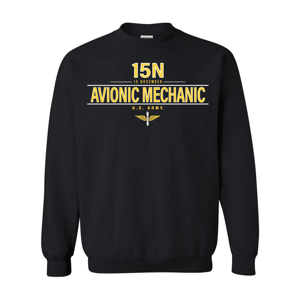 US Army MOS 15n Avionic Mechanic Sweatshirt - US Army Aviation MOS ...