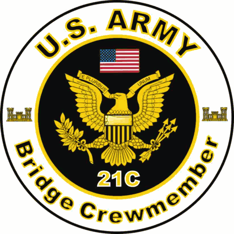 US Army MOS 21C Bridge Crewmember Decal - US Army MOS Decals ...