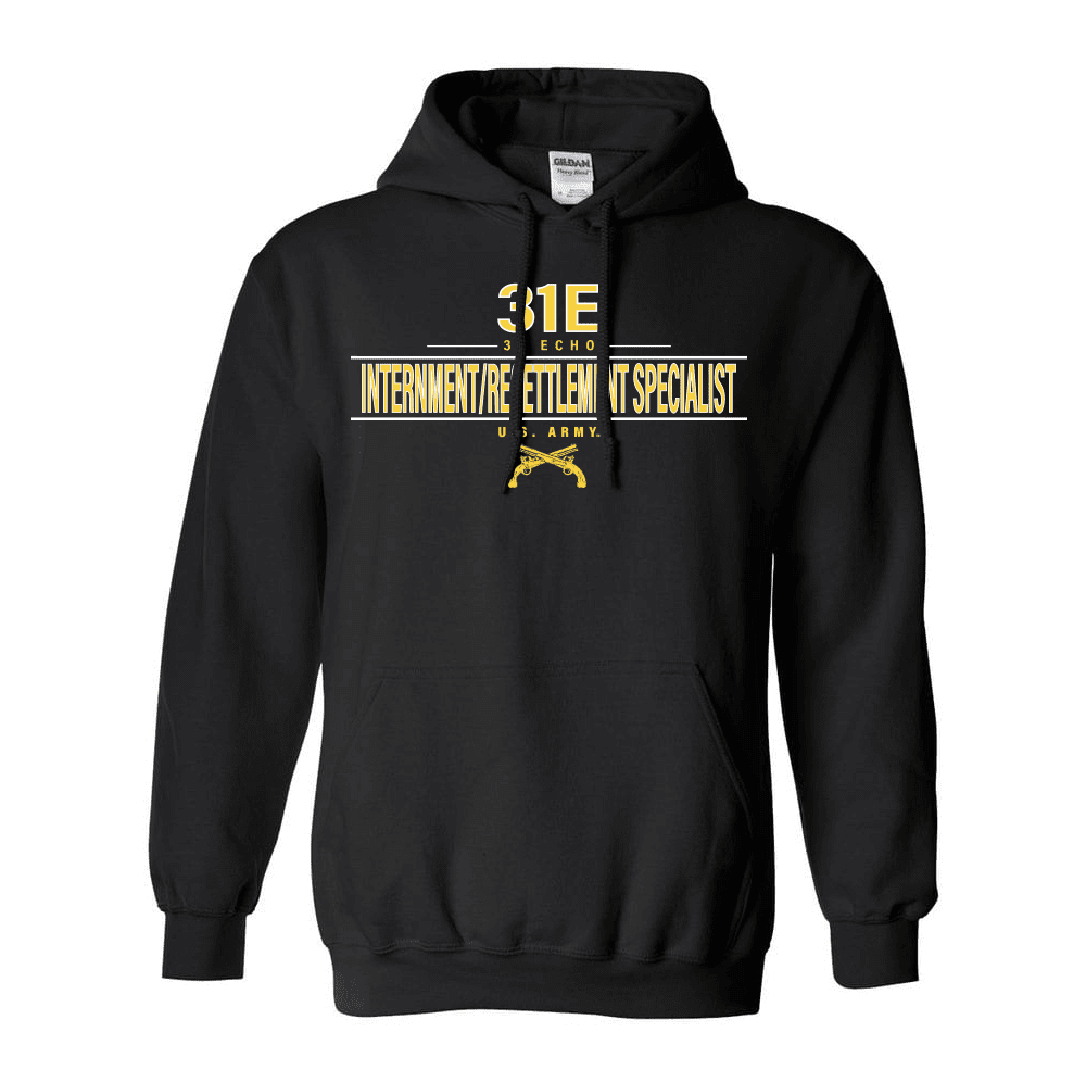 US Army MOS 31E Internment Resettlement Specialist Hooded Sweatshirt ...