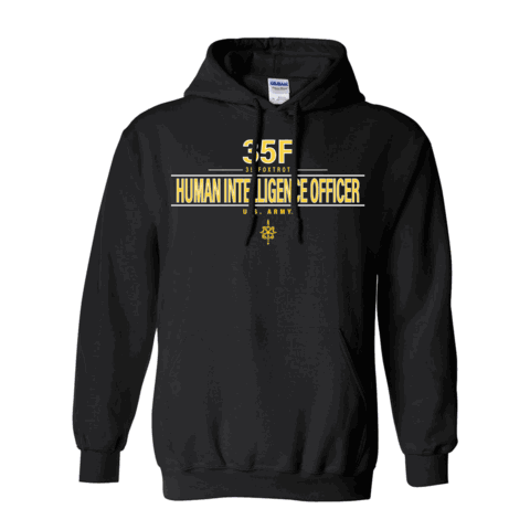 US Army MOS 35f Human Intelligence Officer Hooded Sweatshirt - US Army ...