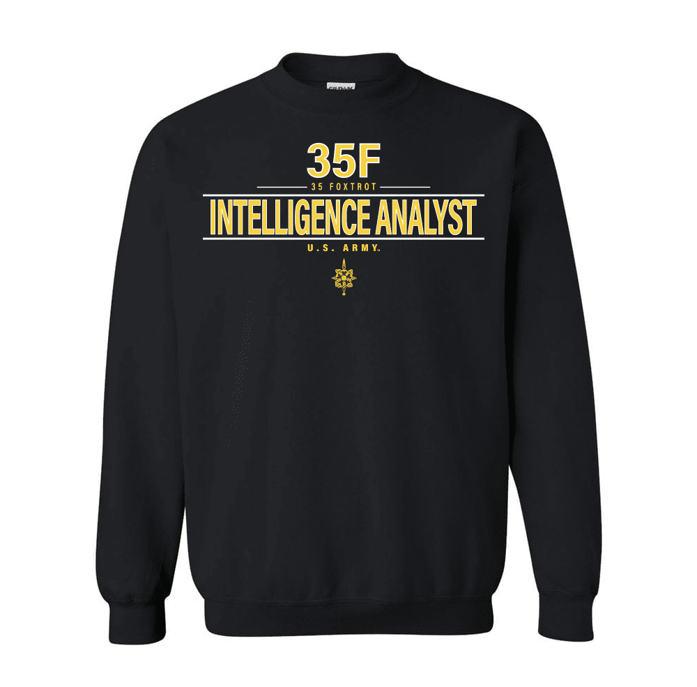 US Army MOS 35f Intelligence Analyst Sweatshirt - US Army Military ...