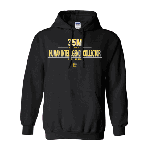 US Army MOS 35m Human Intelligence Collector Hooded Sweatshirt - US ...
