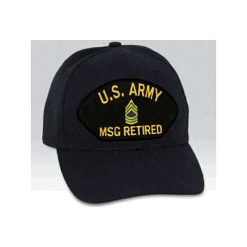 US Army MSG Retired Cap - New Ball Caps - PriorService.com