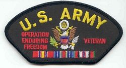 US Army Operation Enduring Freedom Veteran Patch - Army Hat Patches - PriorService.com