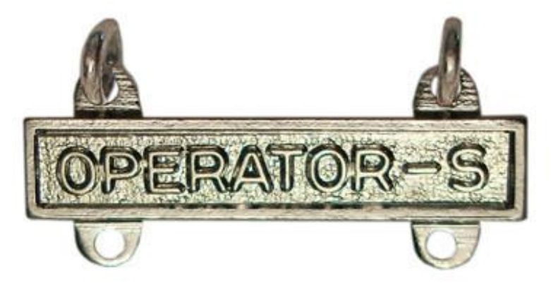 US Army Operator S Qualification Bar - Army Qualification Bars ...