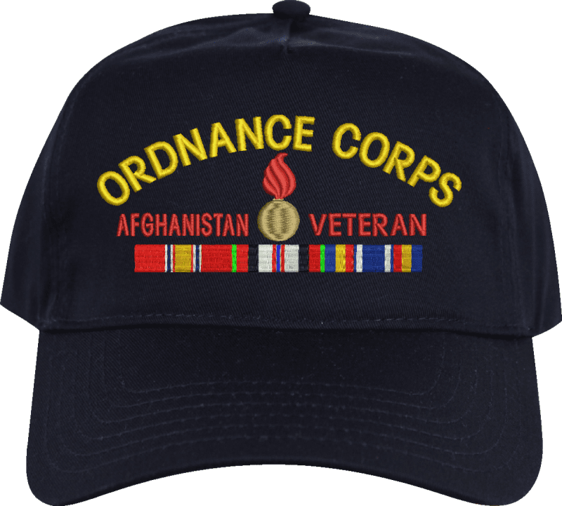US Army Ordnance Corps Afghanistan Veteran Embroidered Cap - US Army ...