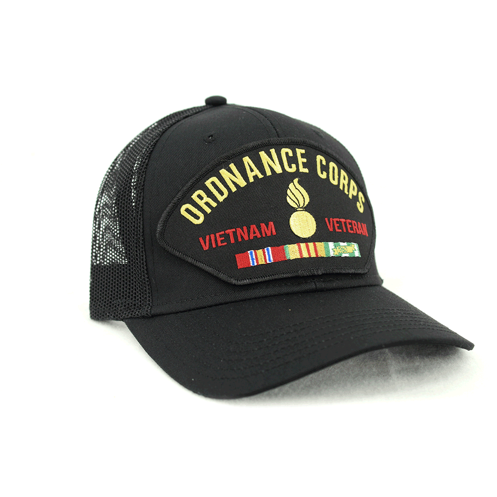 US Army Ordnance Corps Vietnam Veteran Mesh Cap - US Army Branch of ...