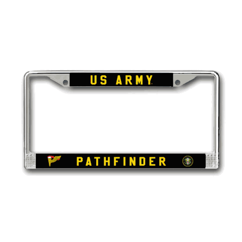 US Army Pathfinder License Plate Frame - US Army Badge License Plate ...
