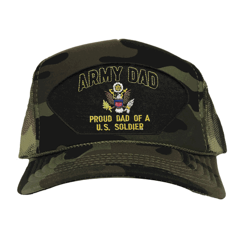 US Army Proud Dad Camo Mesh Back Cap - New Camo Mesh Caps ...
