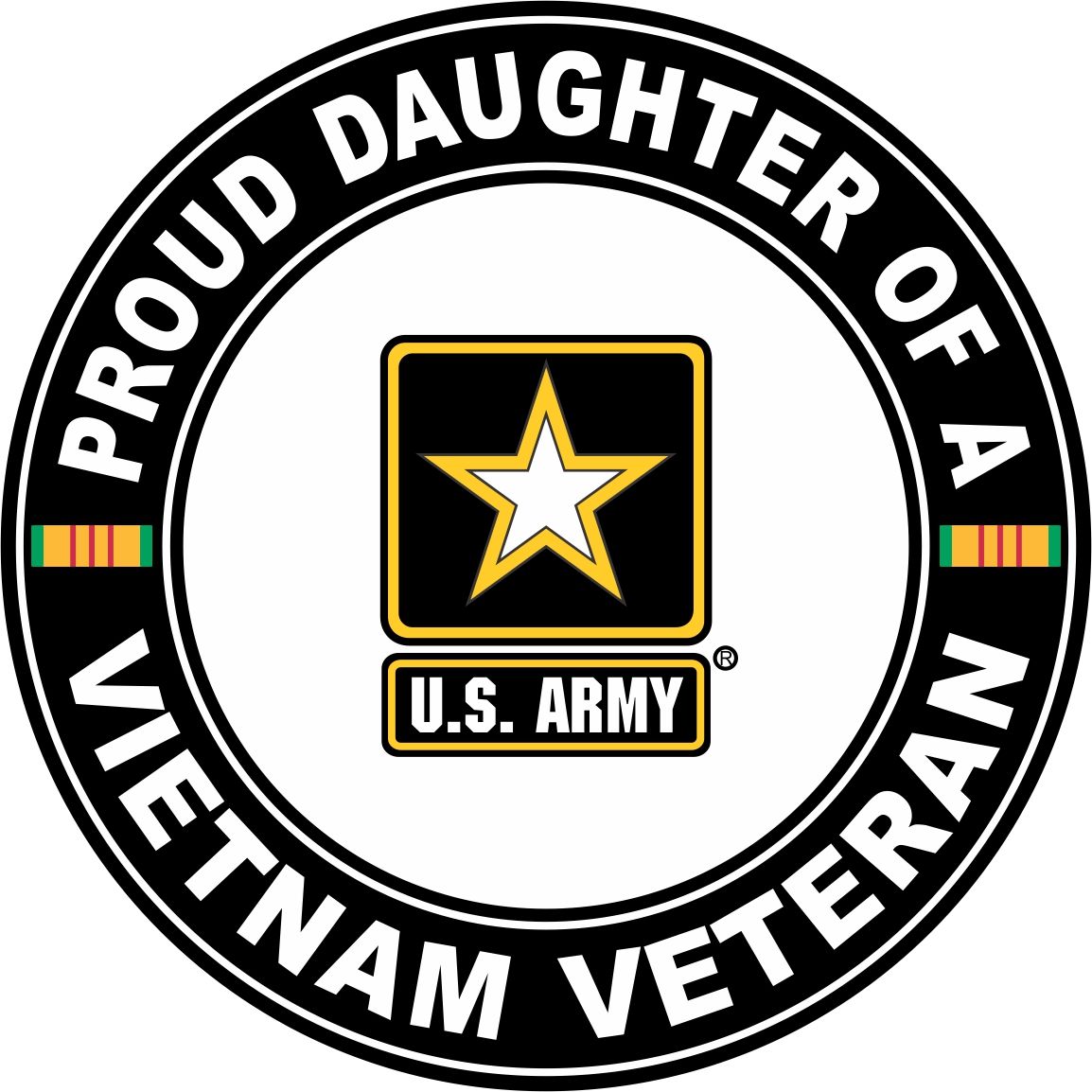 US Army Proud Daughter of a Vietnam Veteran - Vietnam War Family Pride ...