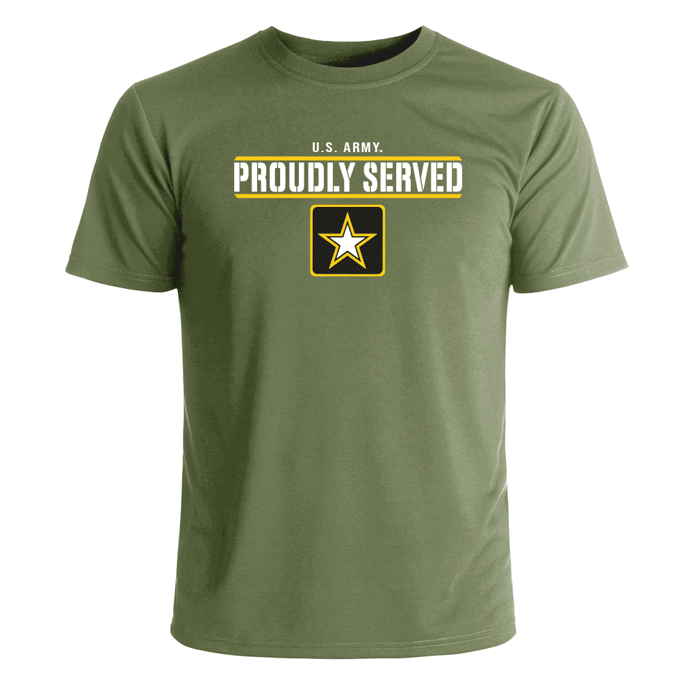 US Army Proudly Served T-Shirt - US Army Proud Family T Shirts ...