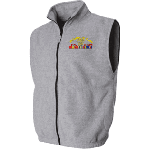 US Army Quartermaster Corps Iraq Veteran Fleece Vest - US Army Branch ...
