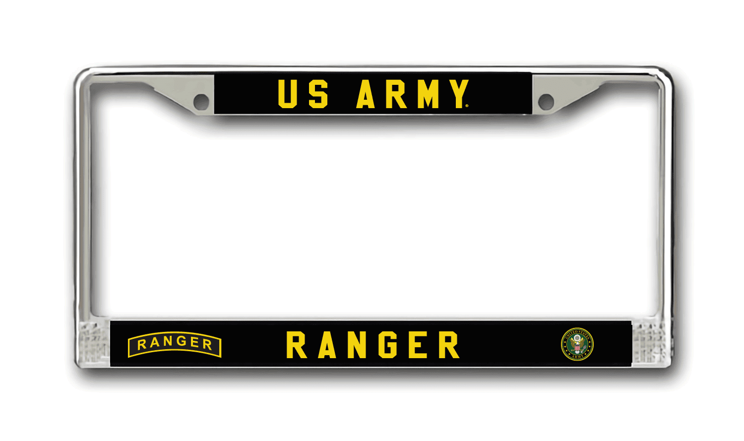 US Army Ranger License Plate Frame - US Army Badge License Plate Frames ...