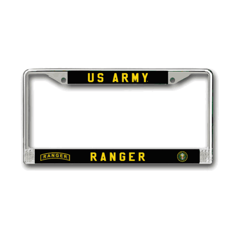 US Army Ranger License Plate Frame - US Army Badge License Plate Frames ...