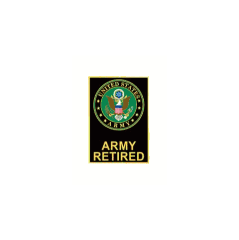 US Army Retired Pin - Army Pins - PriorService.com
