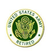 US Army Retired Pin - Army Pins - PriorService.com
