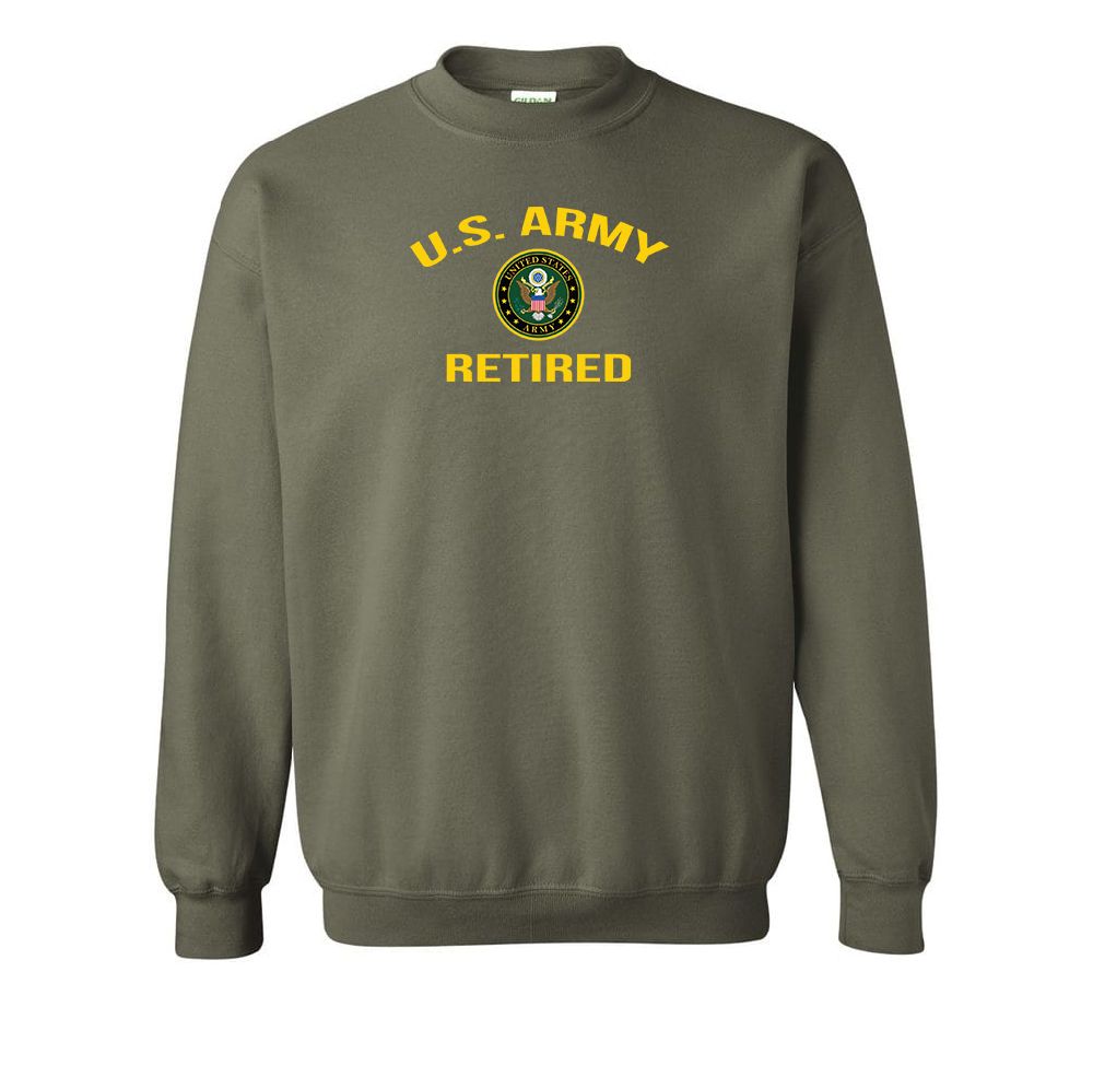 US Army Retired Sweatshirt - Branch Veteran & Retired Sweatshirts ...