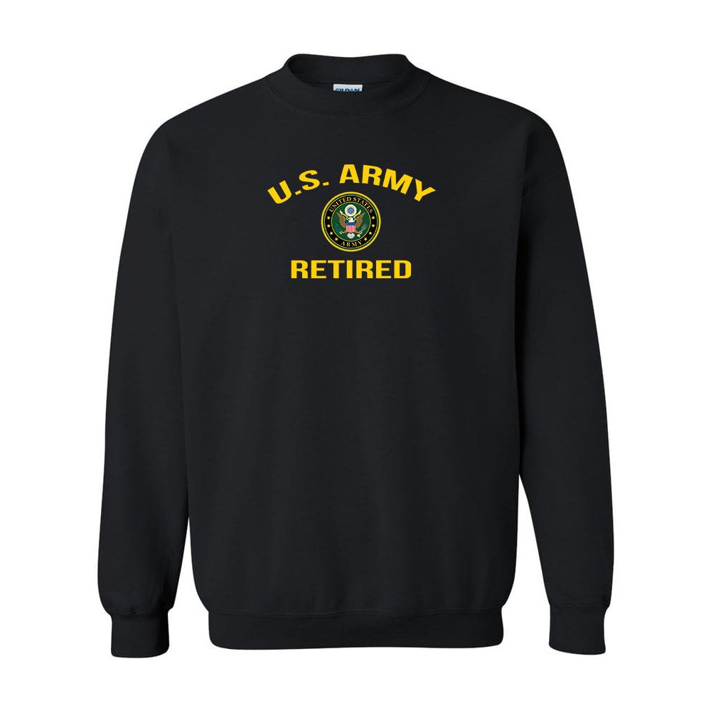 US Army Retired Sweatshirt - Branch Veteran & Retired Sweatshirts ...