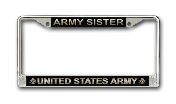 US Army Sister License Plate Frame - U.S. Army Pride License Plate ...