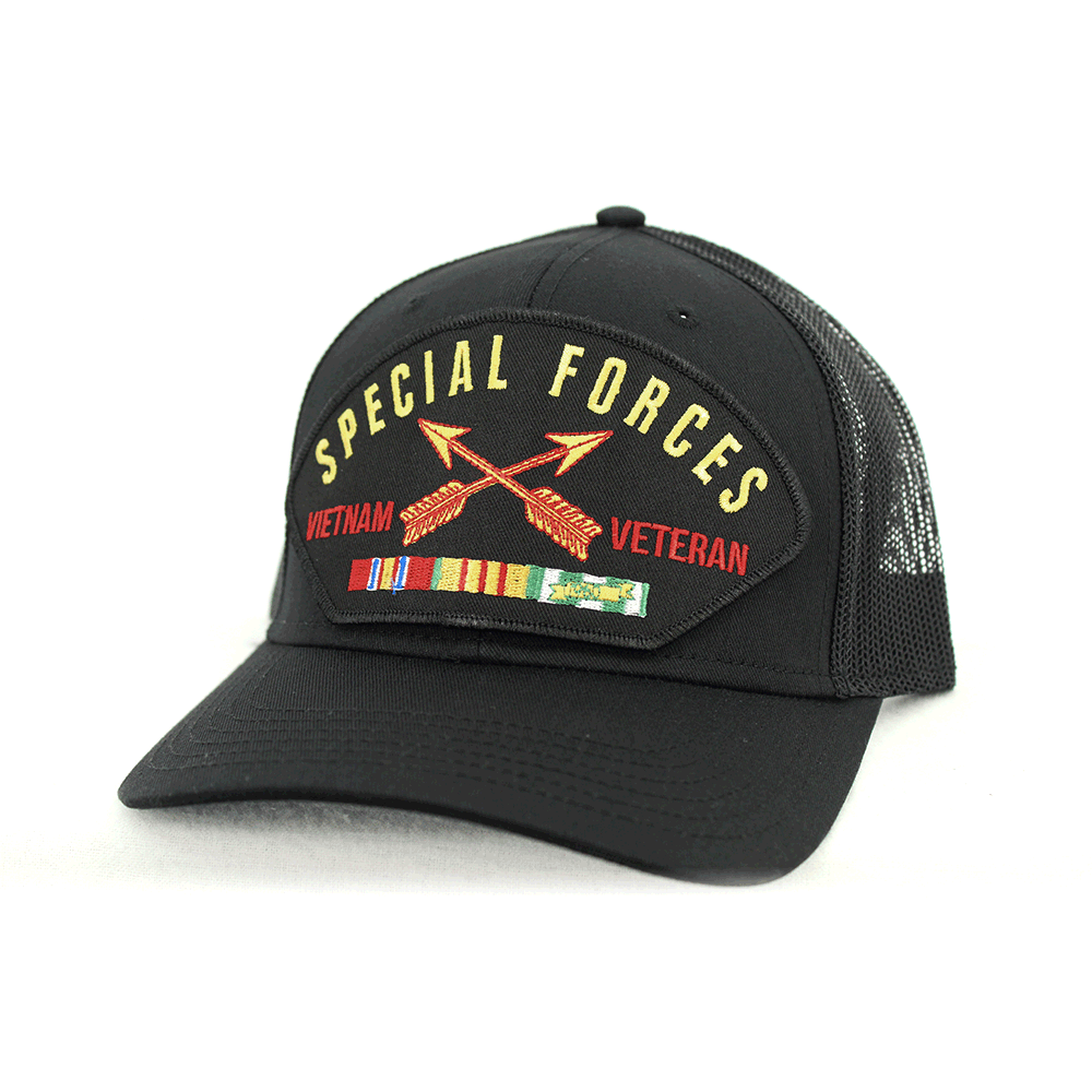 US Army Special Forces Vietnam Veteran Mesh Cap - US Army Branch of ...