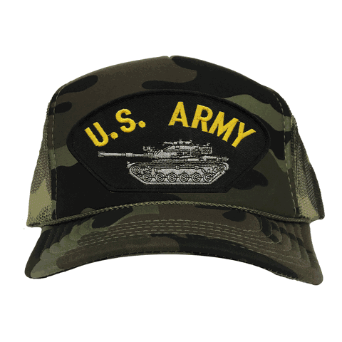US Army Tank Camo Mesh Back Cap - New Camo Mesh Caps - PriorService.com