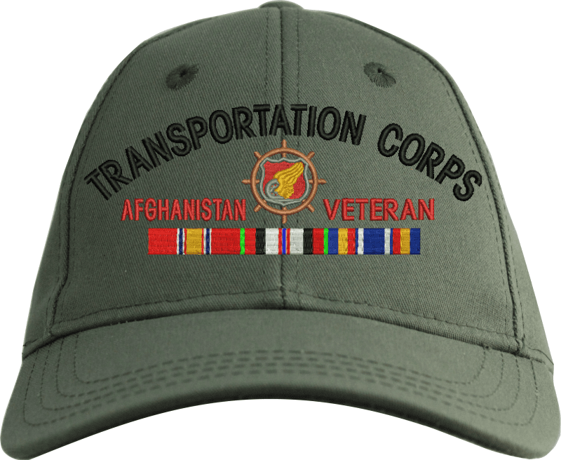 US Army Transportation Corps Afghanistan Veteran Embroidered Cap - US ...