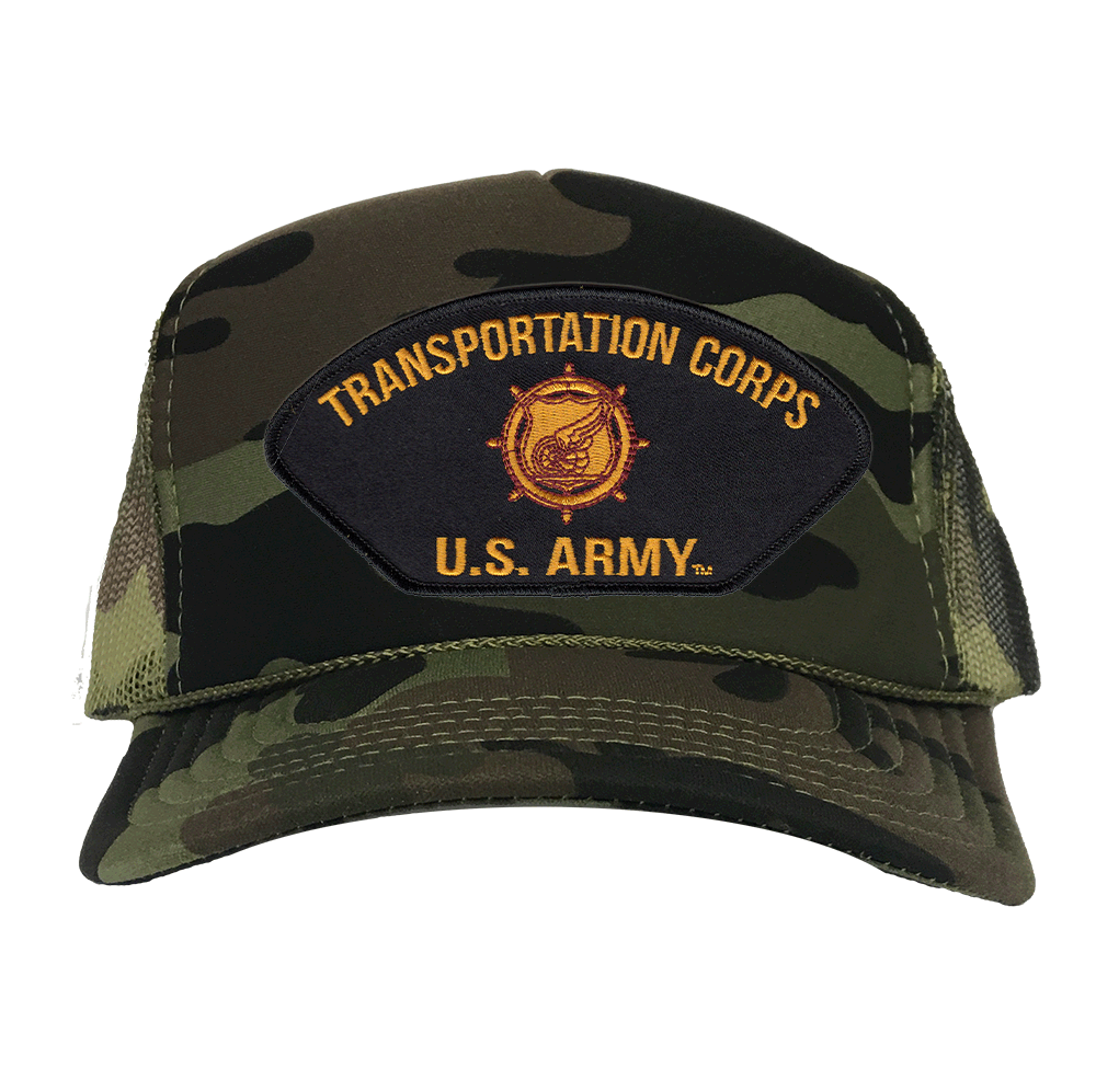 US Army Transportation Corps Camo Mesh Ball Cap - US Army Branch of ...