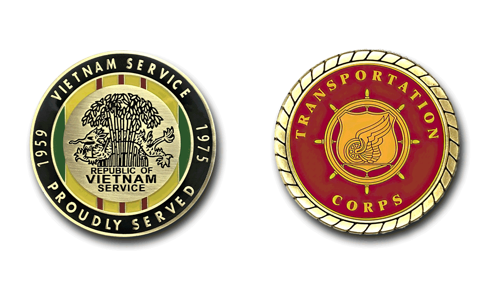 US Army Transportation Corps Vietnam Service Challenge Coin - US Army ...