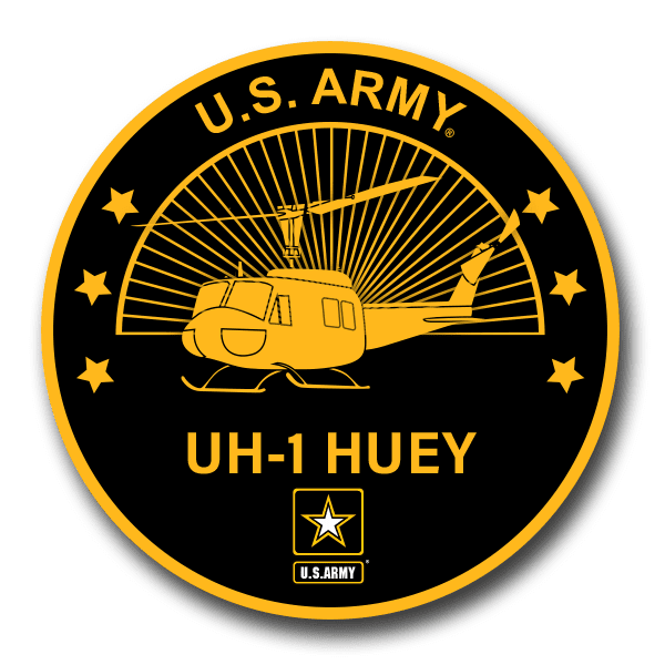 US Army UH-1 Huey Decal - US Army Aircraft Decals - PriorService.com